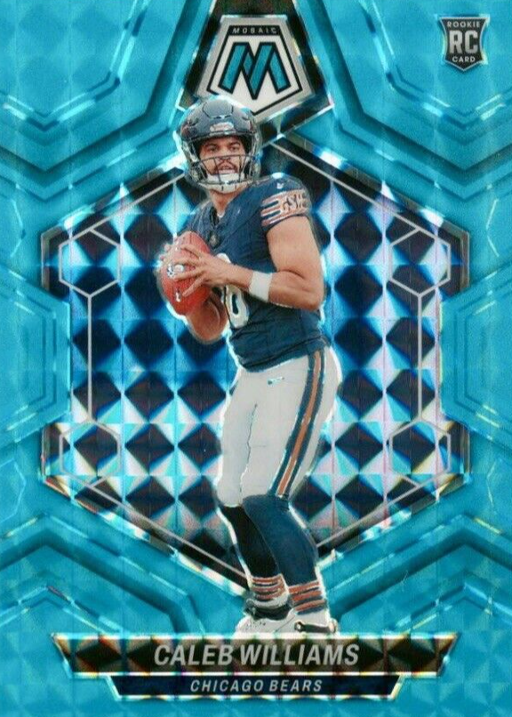 Caleb Williams 2024 Mosaic #301 Blue Fluorescent /15 Price Guide ...