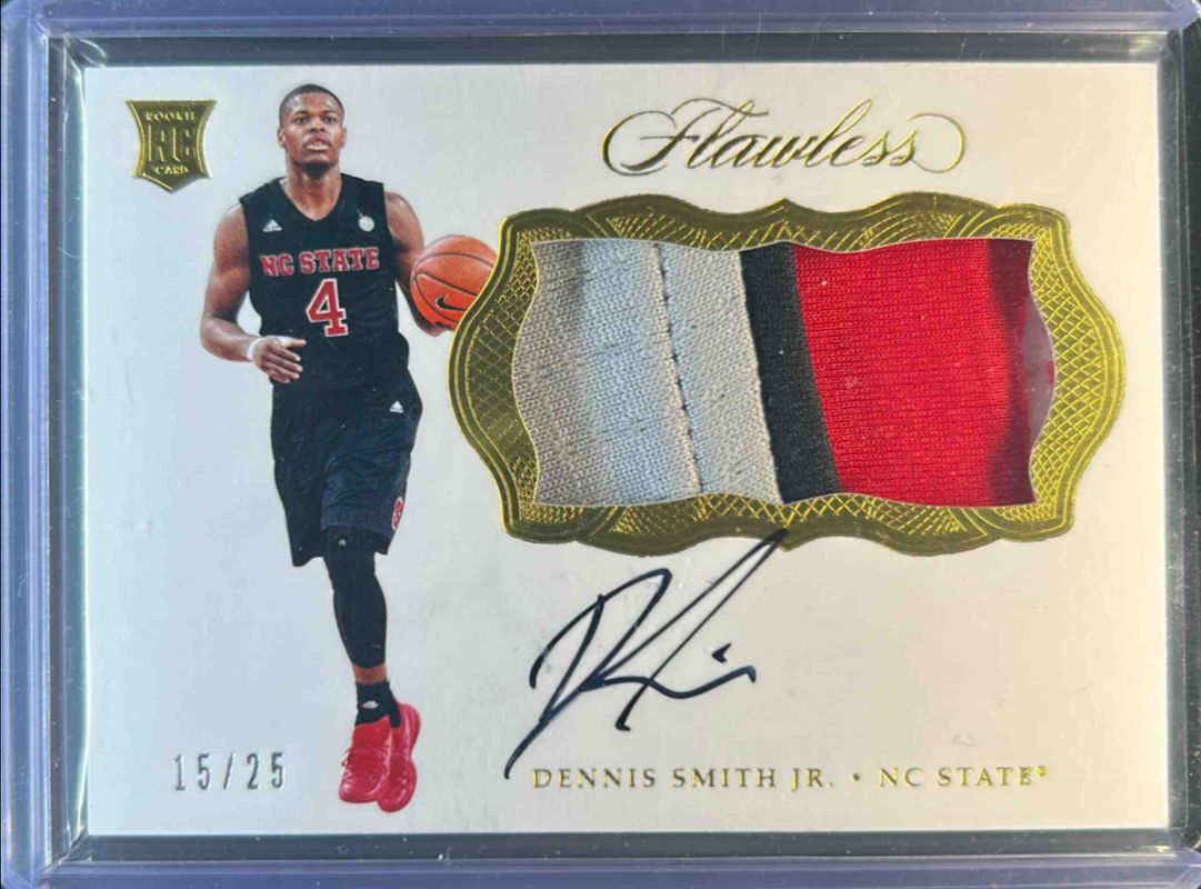 Dennis Smith Jr. 2017 Flawless Collegiate #BK-DS Rookie Patch ...