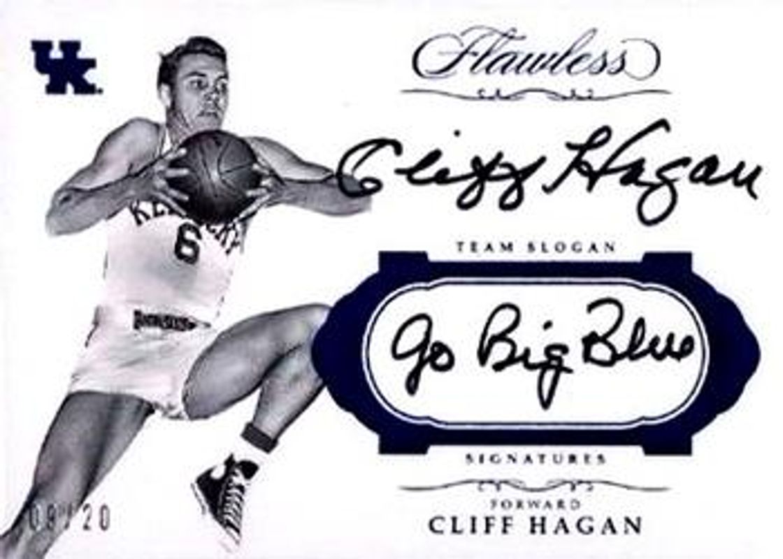 Cliff Hagan 2017 Flawless Collegiate #TSS-CH Flawless Team Slogan ...