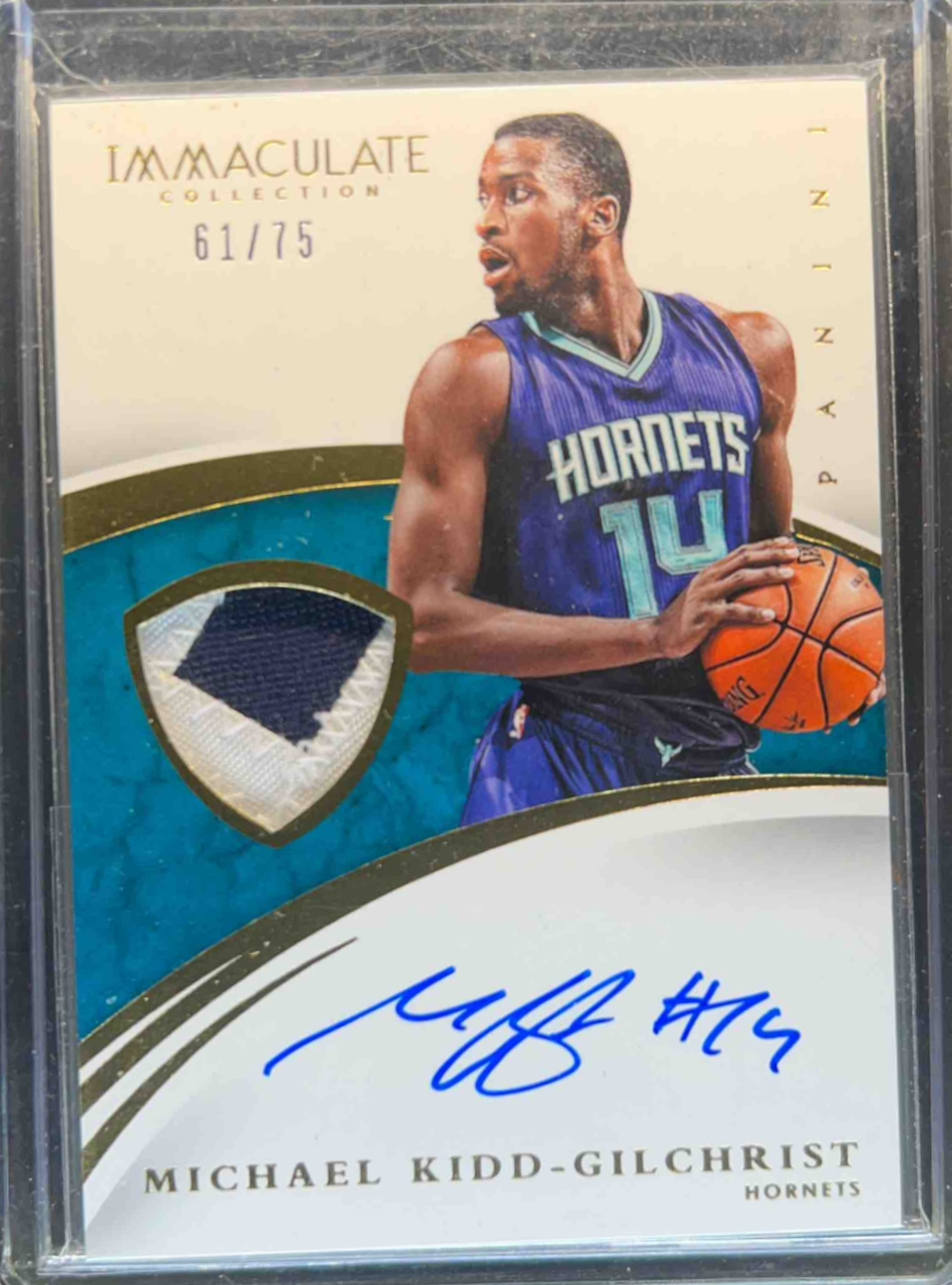 Michael Kidd-Gilchrist 2014 Immaculate #PA-MKG Patches Autographs /75 ...