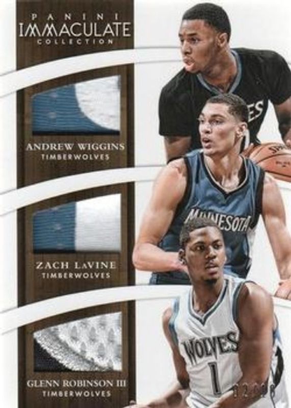 Andrew Wiggins / Glenn Robinson III / Zach LaVine Basketball Cards ...