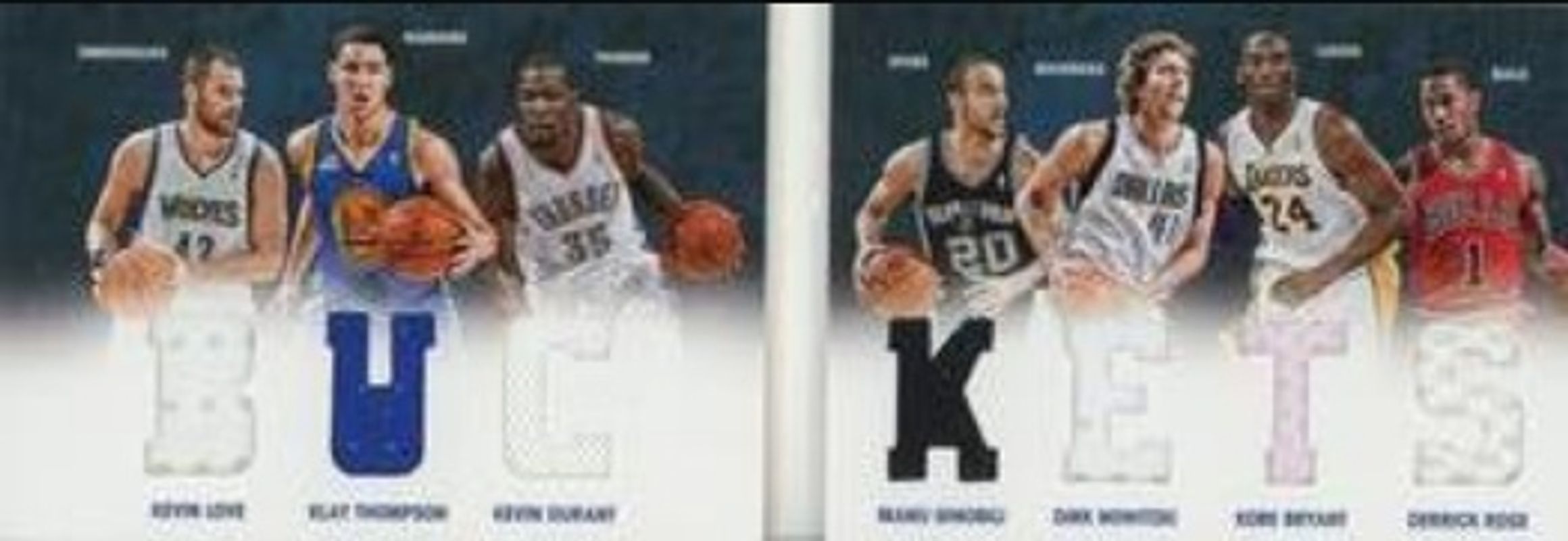Derrick Rose / Dirk Nowitzki / Kevin Durant / Kevin Love / Klay ...
