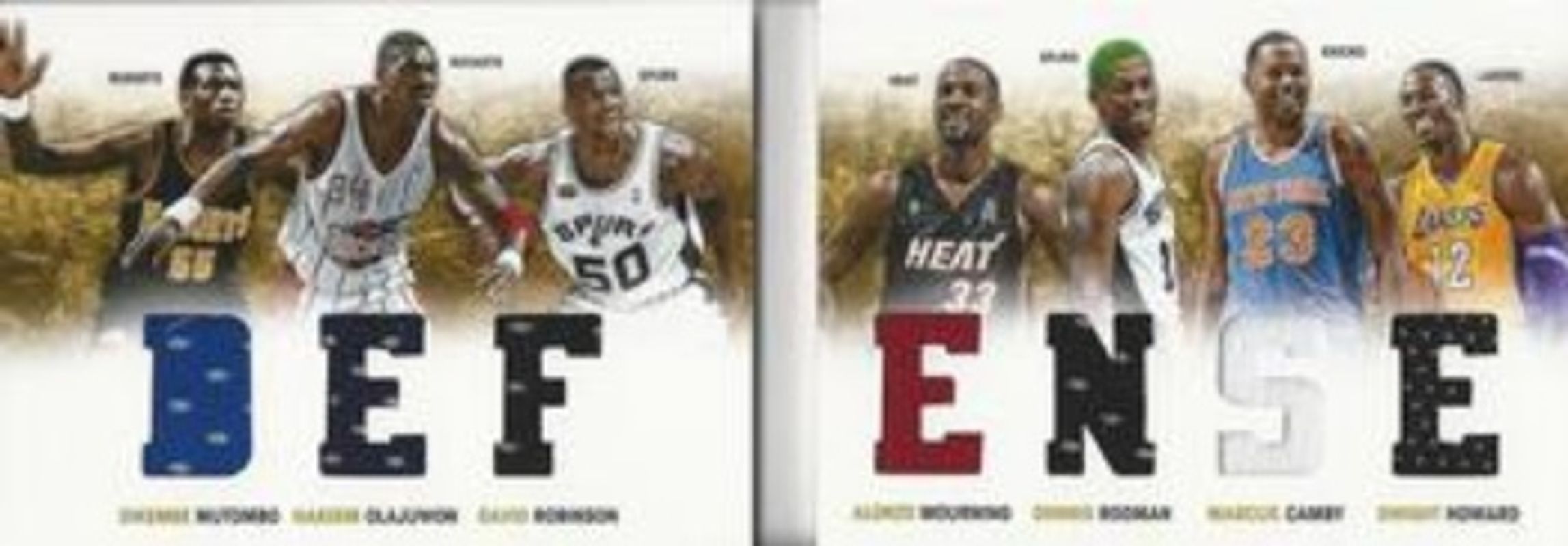 Alonzo Mourning / David Robinson / Dennis Rodman / Dikembe Mutombo ...