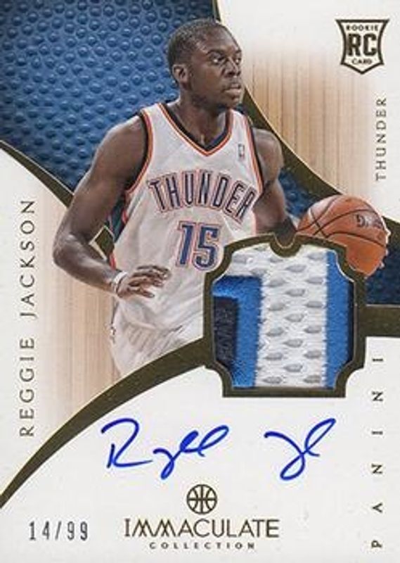 Reggie Jackson (NBA) 2012 Immaculate #120 Base /44 Price Guide - Sports ...