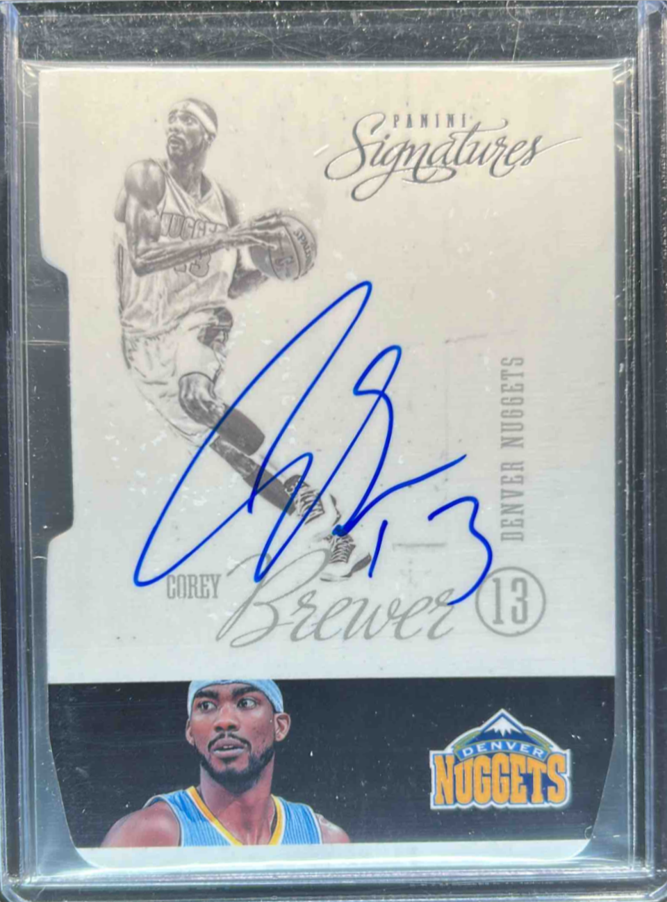 Corey Brewer 2012 Panini Signatures #98 Signatures die-cut /15 Price ...