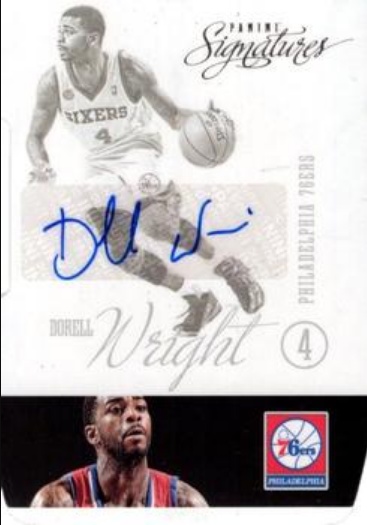 Dorell Wright 2012 Panini Signatures #85 Signatures die-cut /15 Price ...