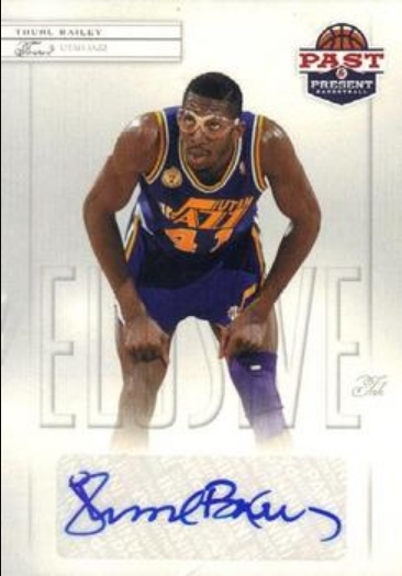 Thurl Bailey 2011 Past & Present #THB Elusive Ink Autographs Price ...