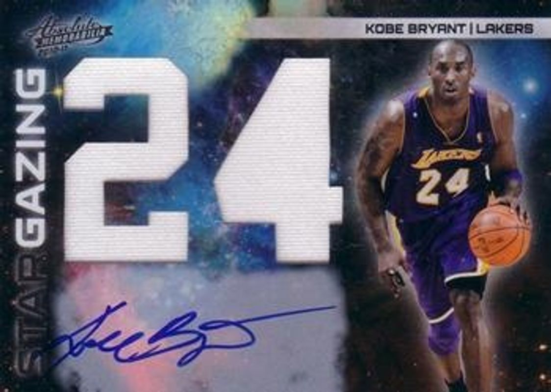 Kobe Bryant 2010 Absolute Memorabilia #1 Star Gazing Materials Jumbo ...