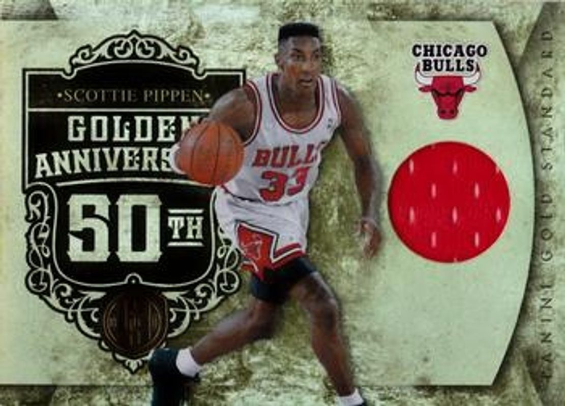 Scottie Pippen 2010 Gold Standard #11 Golden Anniversary - Materials ...