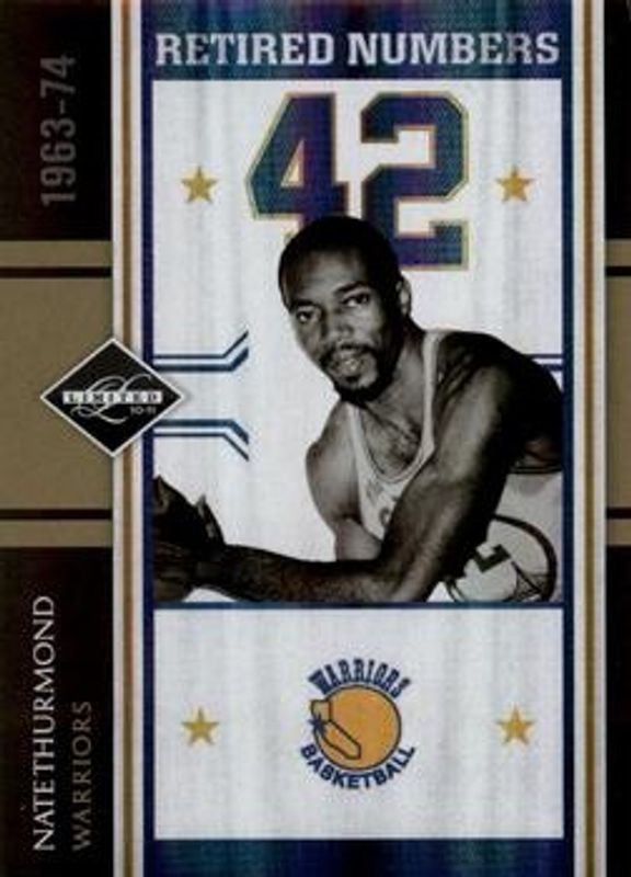 Nate Thurmond 2010 Limited #16 Retired Numbers - Gold Spotlight /24 ...