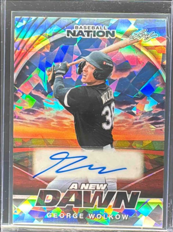 George Wolkow 2025 Leaf Baseball Nation #NA-GW1 New Dawn Autographs - Prismatic Silver /1 Price ...