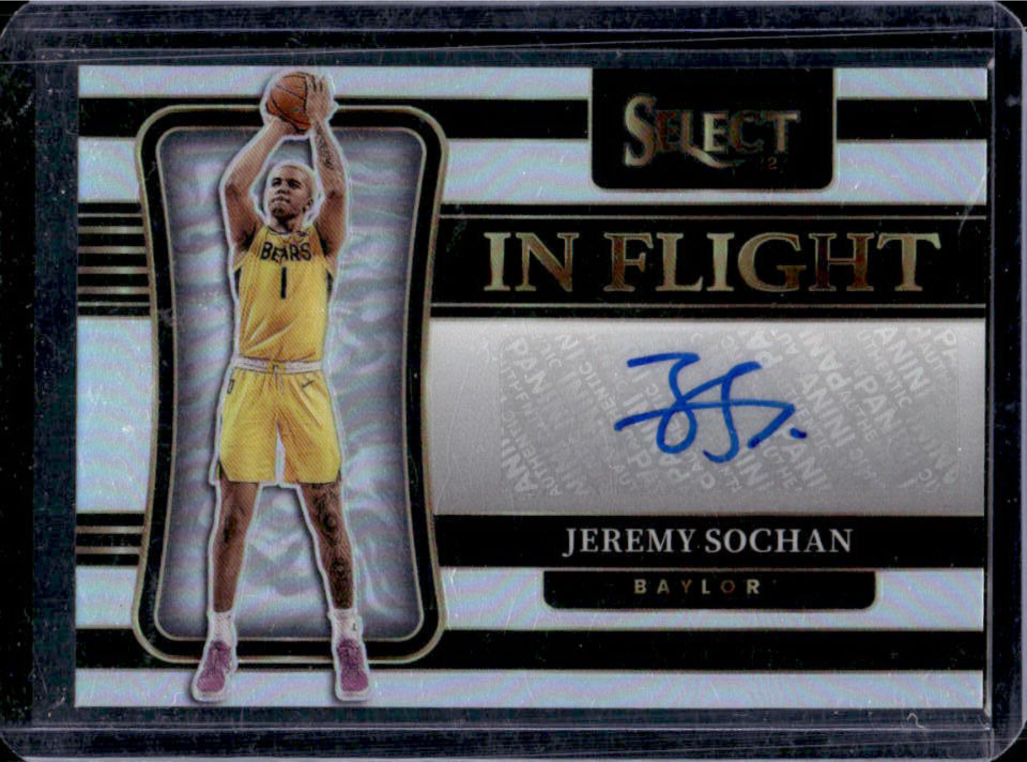 Jeremy Sochan 2022 Chronicles Draft Picks #IN-JSO In Flight Signatures ...