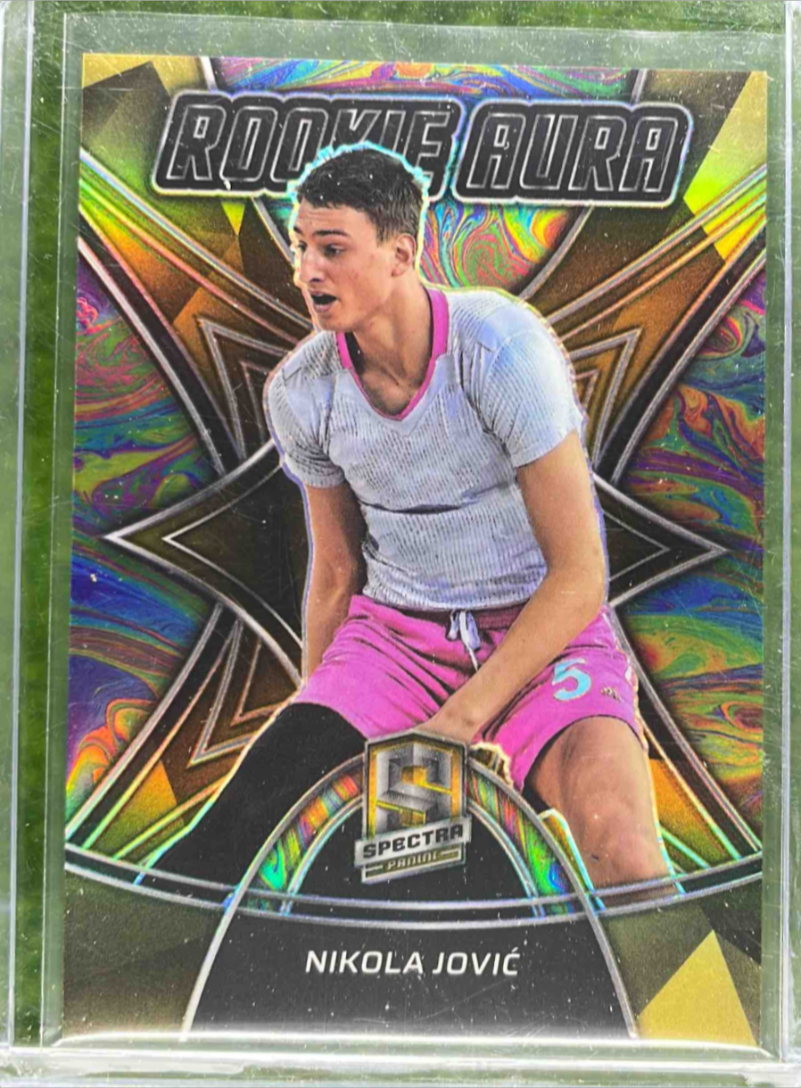 Nikola Jovic 2022 Chronicles Draft Picks #RA-JOV Rookie Aura - Gold /10 ...