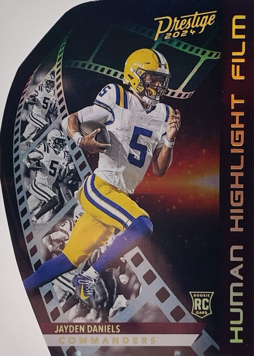 Jayden Daniels 2024 Prestige #2 Human Highlight Film /(SSP) Price Guide ...