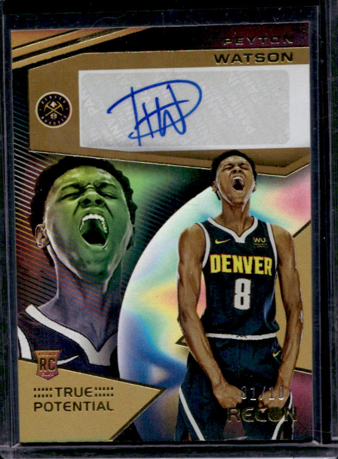Peyton Watson 2022 Recon #TPS-PYW True Potential Signatures - Gold /10 ...
