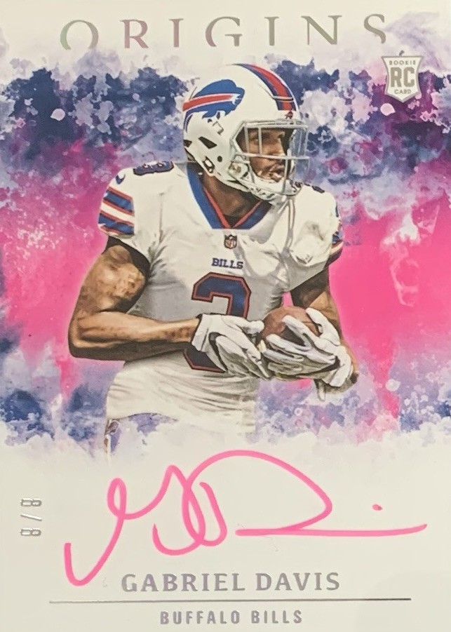Gabriel Davis 2020 Origins #RA-GD Rookie Autographs - Pink FOTL /8 ...