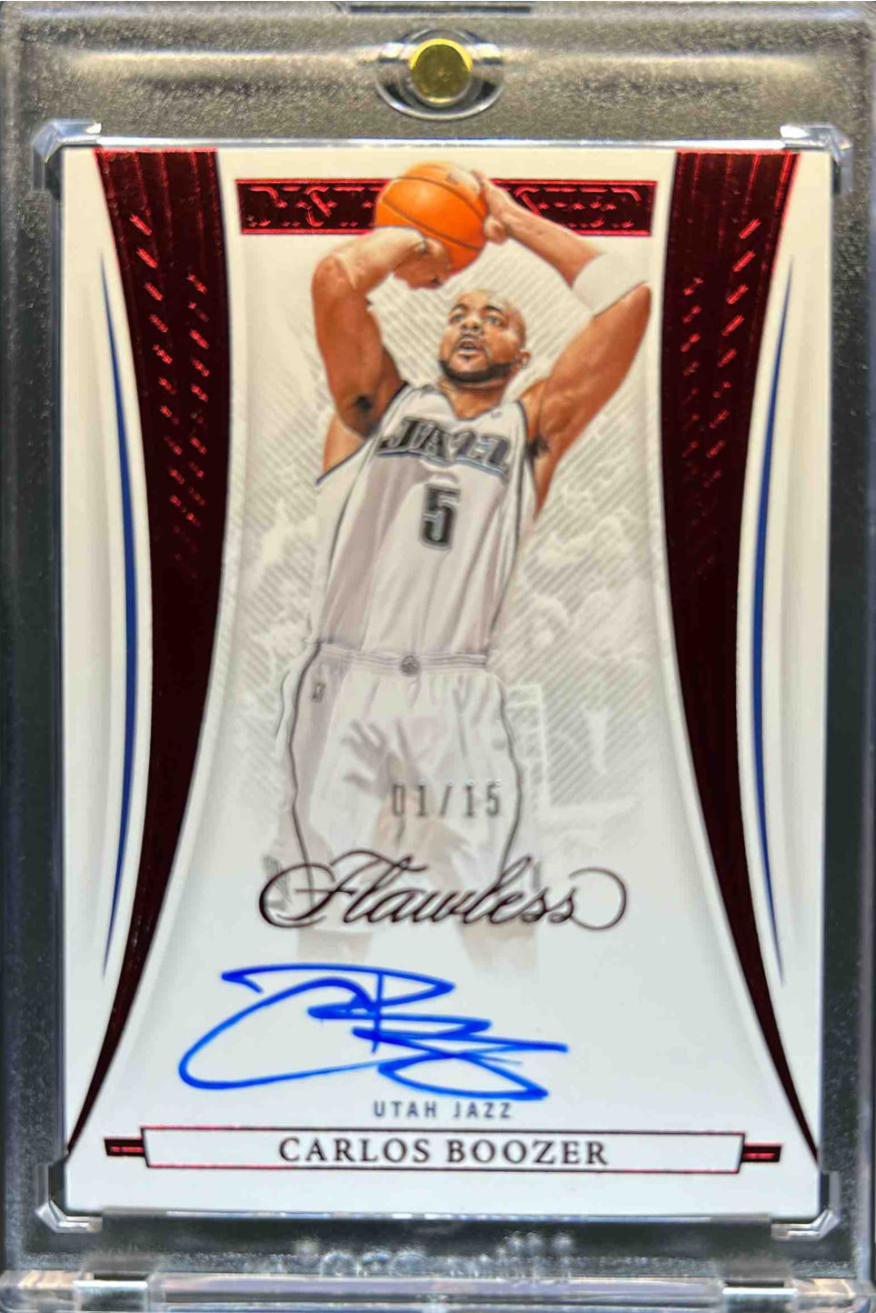 Carlos Boozer 2021 Flawless #DA-CBZ Distinguished Autos - Ruby /15 ...