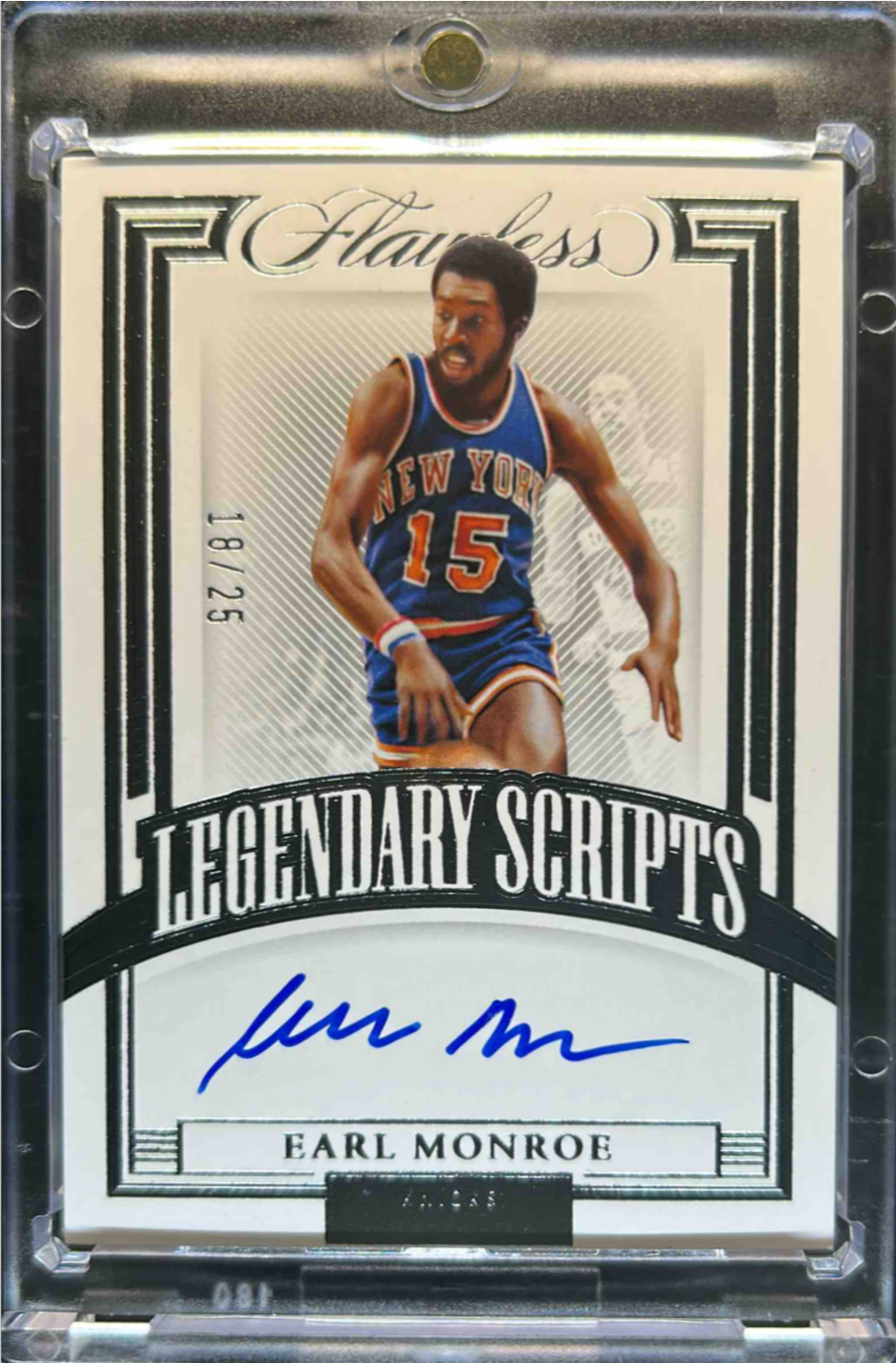 Earl Monroe 2021 Flawless #LSC-EMR Legendary Scripts /25 Price Guide ...