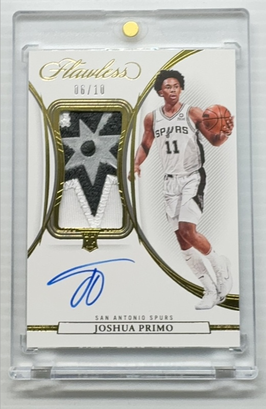 Joshua Primo 2021 Flawless #VPA-JPR Vertical Patch Auto - Gold /10 ...