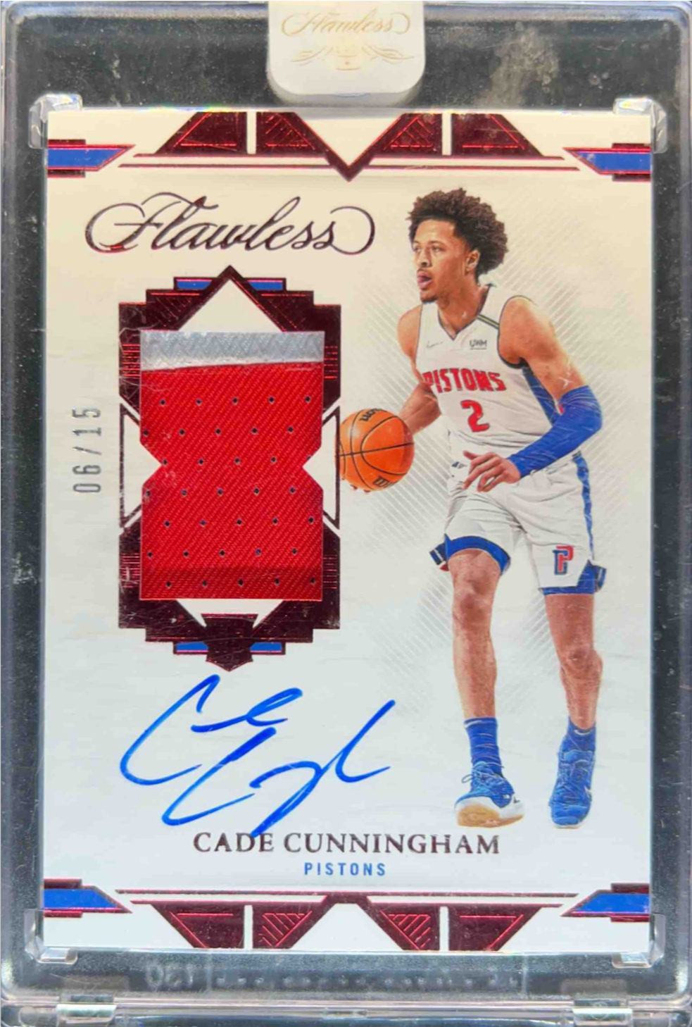 Cade Cunningham 2021 Flawless #SPM-CCH Signatures Prime Materials ...