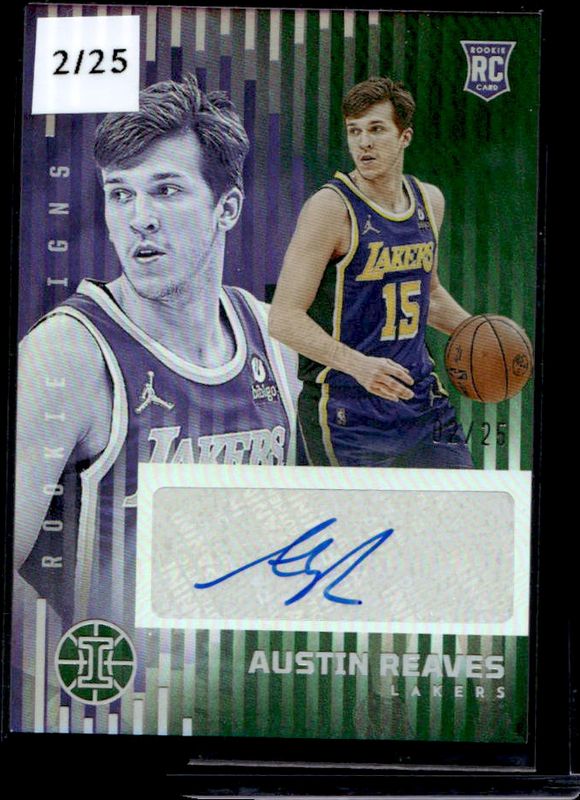 Austin Reaves 2021 Illusions #RS-ARL Rookie Signs - Emerald /25 Price ...