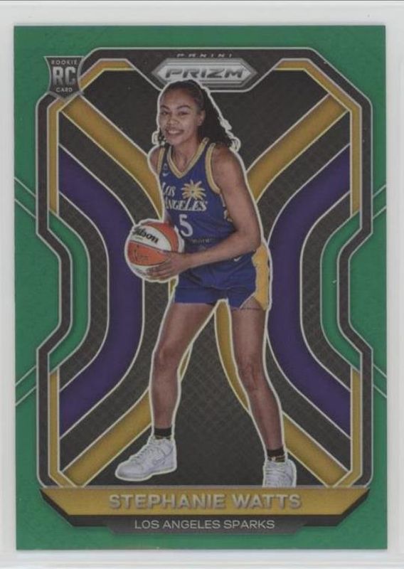 Stephanie Watts 2021 Prizm WNBA #98 Green Price Guide - Sports Card ...