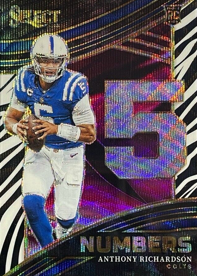 Anthony Richardson 2023 Select #NMB-ARI Select Numbers - Zebra /(SSP ...