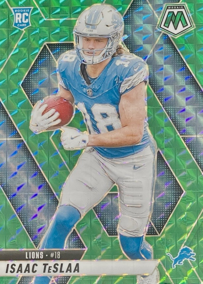Isaac TeSlaa 2025 Mosaic #319 Green Price Guide - Sports Card Investor