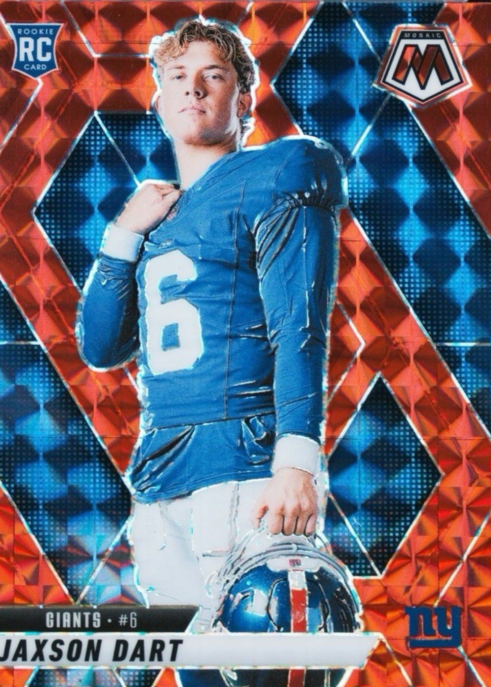 Jaxson Dart 2025 Mosaic #288 Rookie Variation - Red Price Guide ...