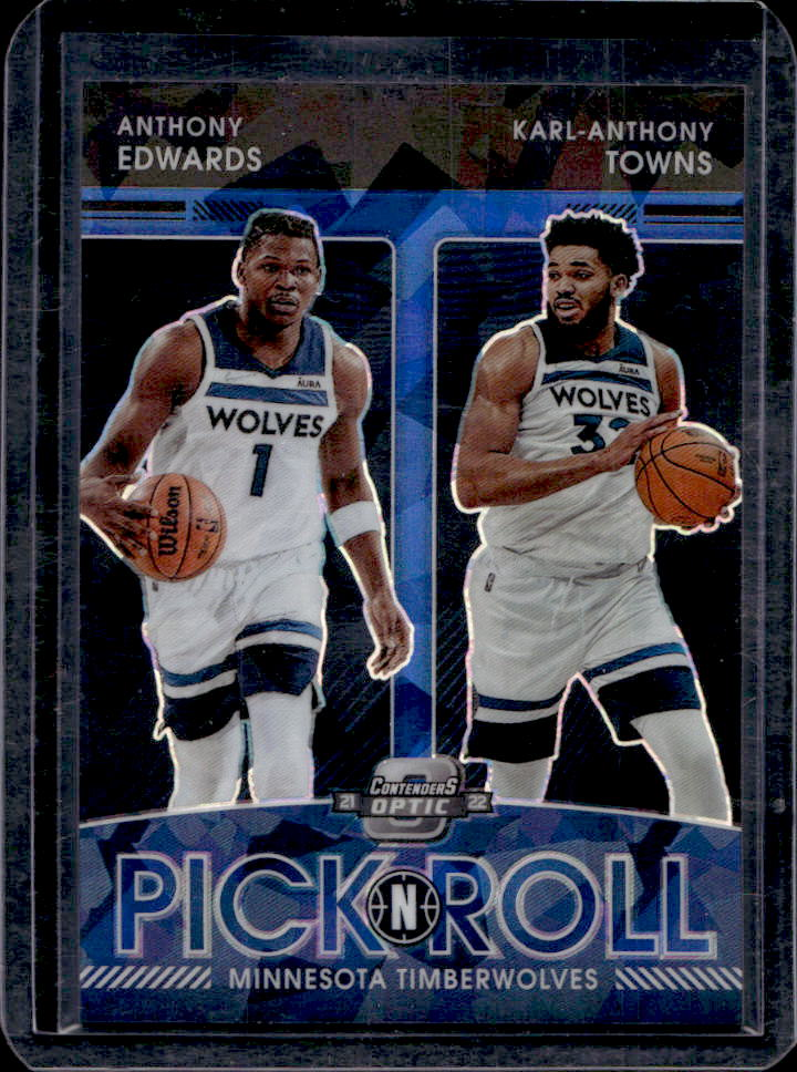 Anthony Edwards / Karl-Anthony Towns 2021 Contenders Optic #10 Pick n ...
