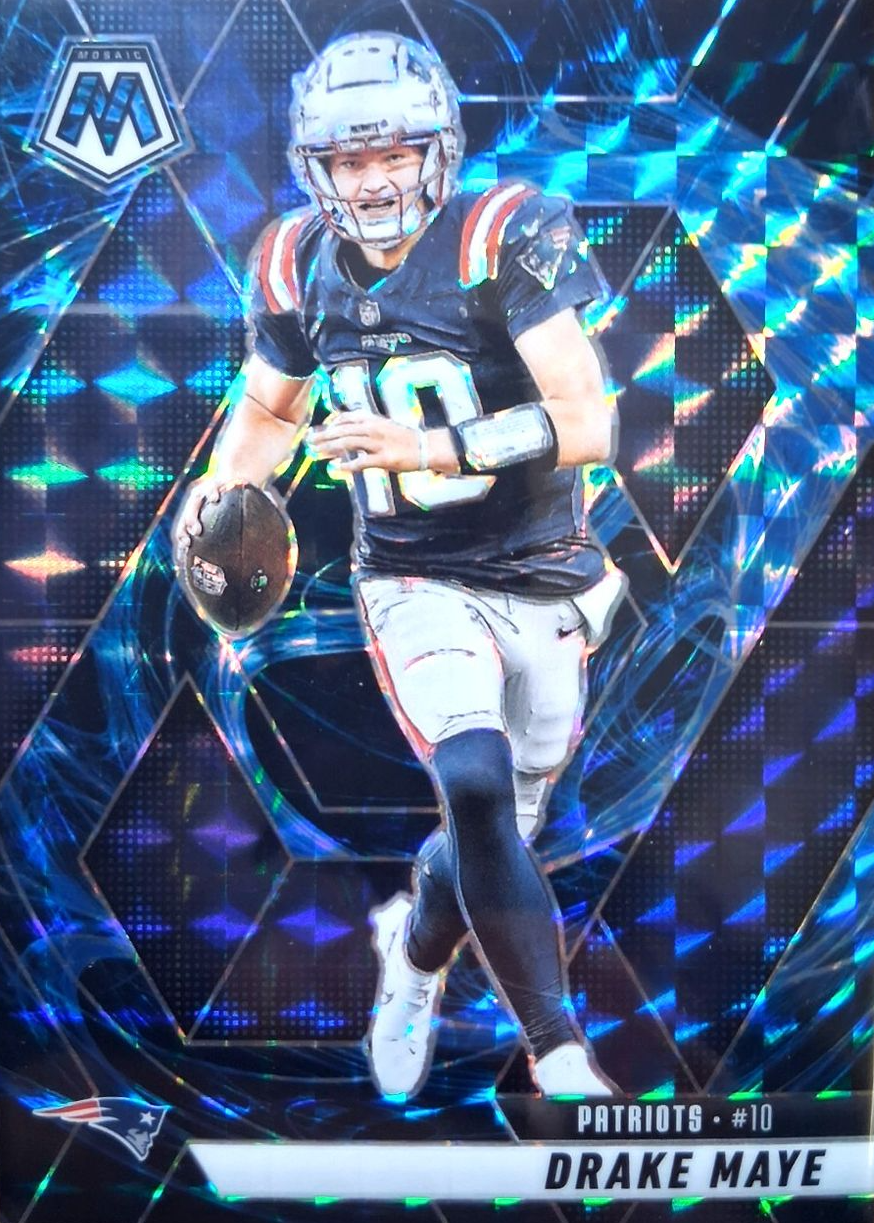 Drake Maye 2025 Mosaic #28 Genesis /(SSP) Price Guide - Sports Card Investor