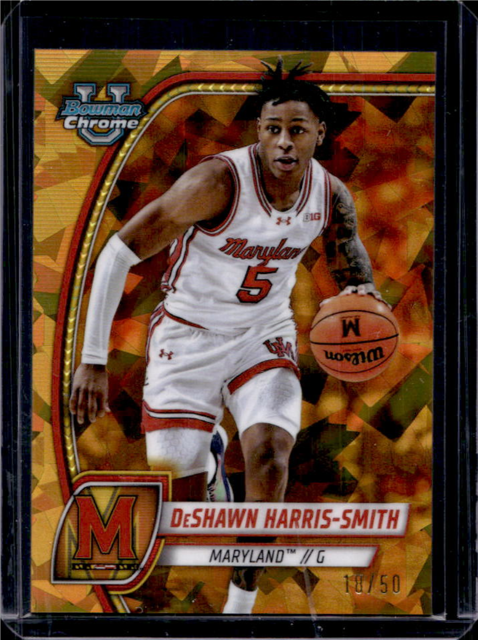 DeShawn Harris-Smith 2024 Bowman Chrome University Sapphire Edition #85 ...