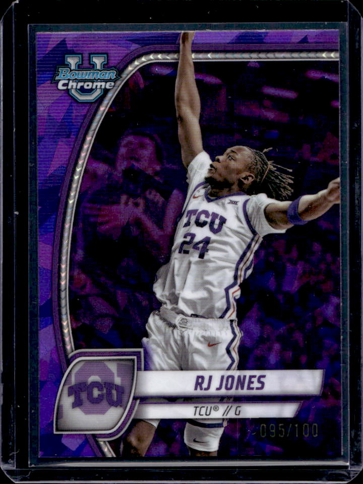 RJ Jones 2024 Bowman Chrome University Sapphire Edition #84 Purple ...