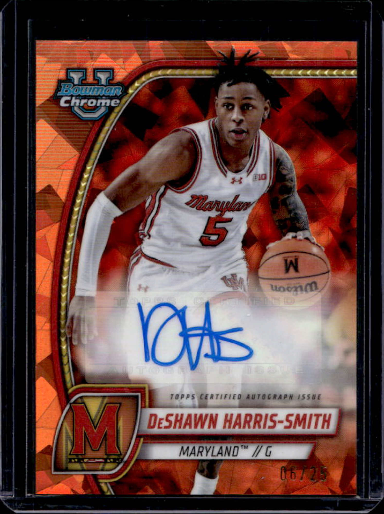 DeShawn Harris-Smith 2024 Bowman Chrome University Sapphire Edition #85 ...