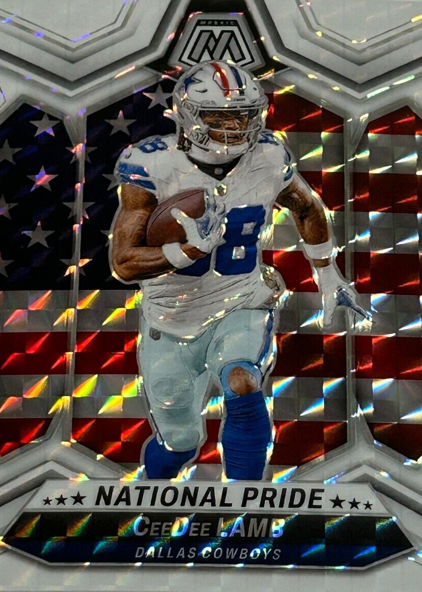 CeeDee Lamb 2024 Mosaic #262 National Pride - White /25 Price Guide ...