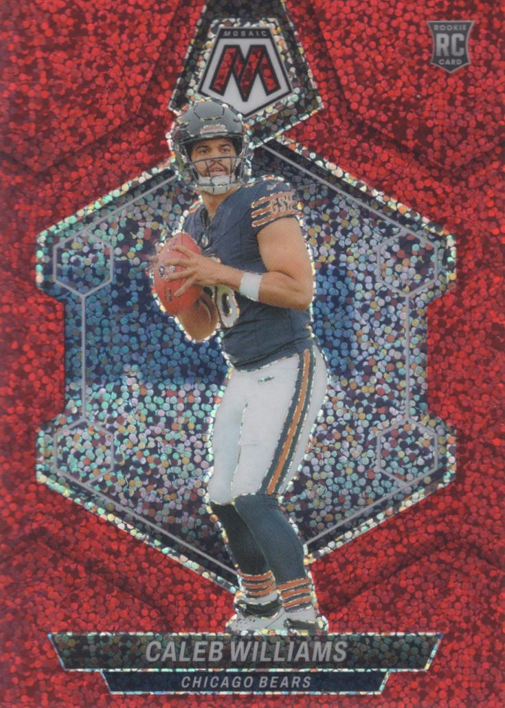 Caleb Williams 2024 Mosaic #301 Red Sparkle /(SSP) Price Guide - Sports ...