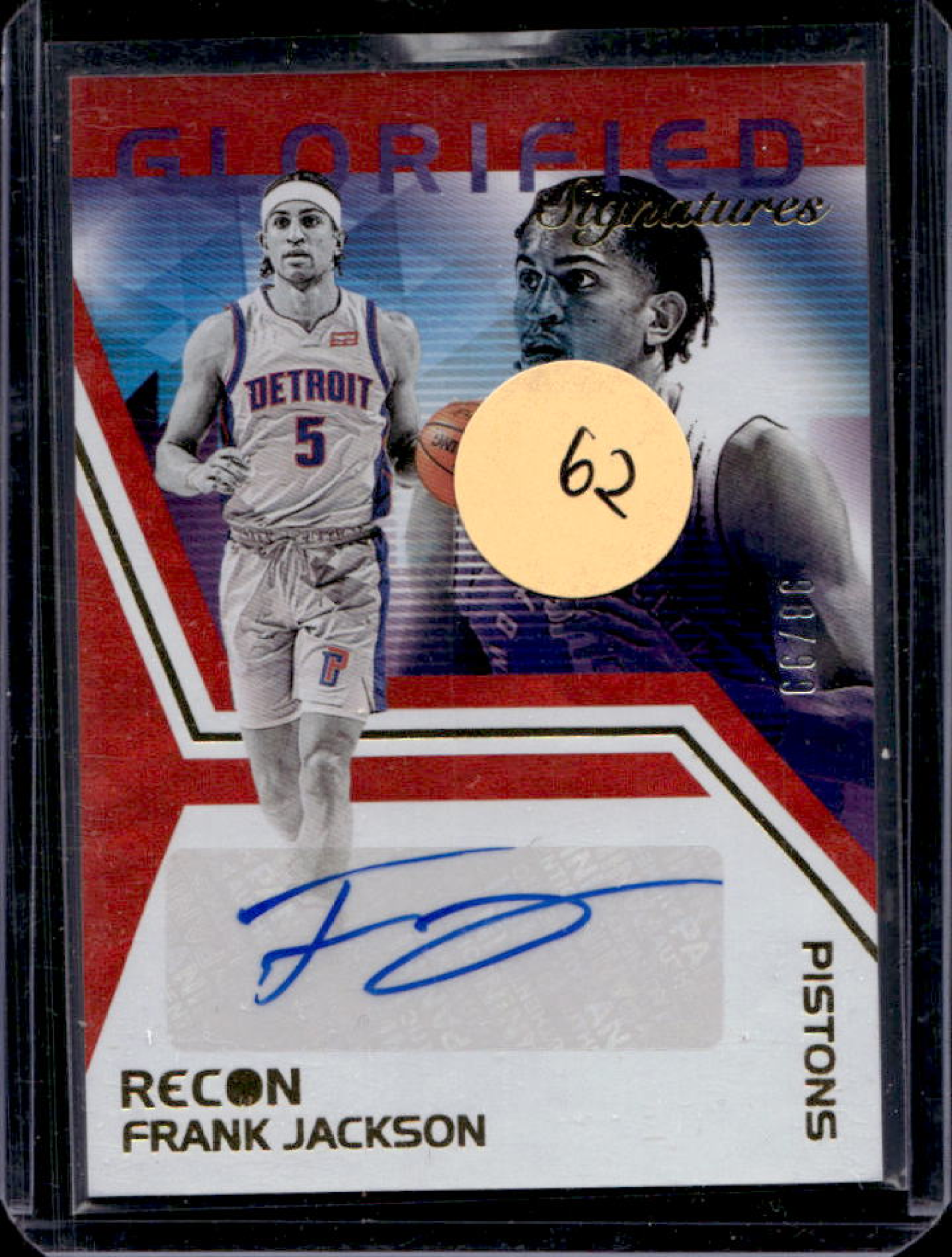 Frank Jackson (NBA) 2020 Recon #GS-FJS Glorified Signatures - Red /99 ...