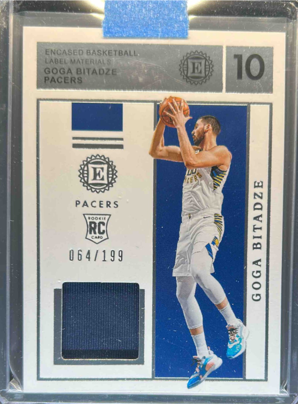 Goga Bitadze 2019 Encased #RL-GOG Rookie Label - Materials /199 Price ...