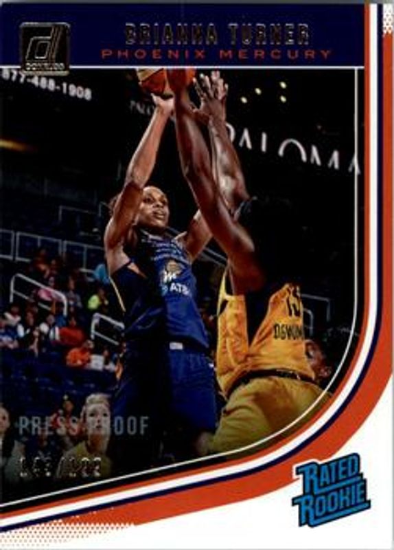 Brianna Turner 2019 Donruss WNBA #100 Silver Press Proof /199 Price ...