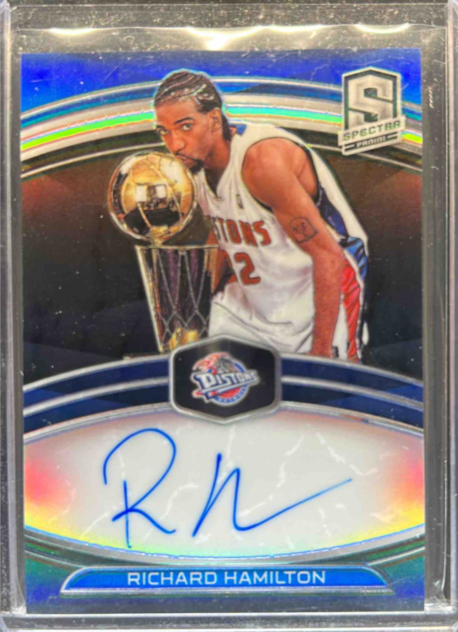 Richard Hamilton 2019 Spectra #CS-RHM NBA Champions Signatures /49 ...