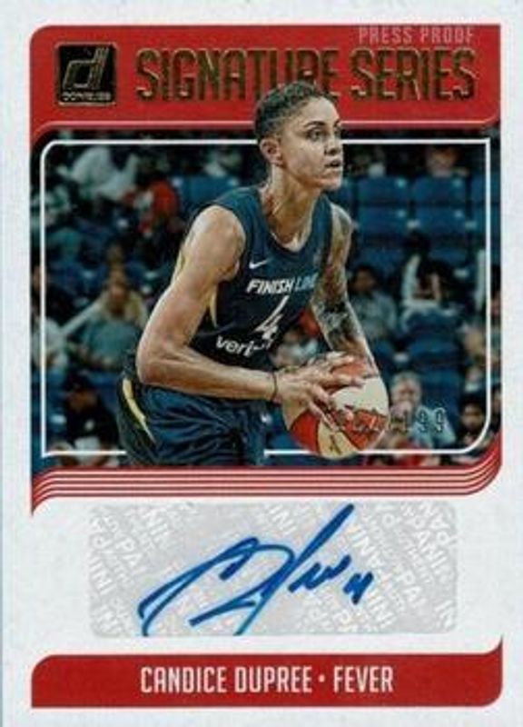 Candice Dupree 2019 Donruss WNBA #SS-CDP Signatures Series - Press ...