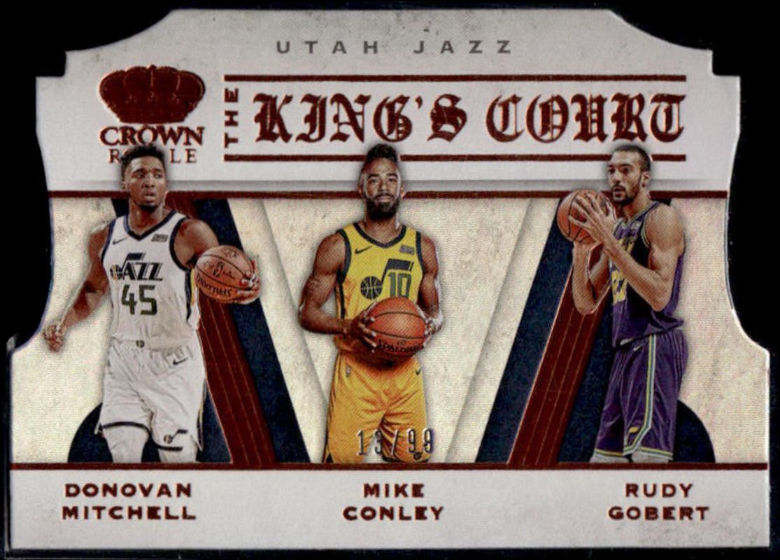 Donovan Mitchell / Mike Conley / Rudy Gobert 2019 Crown Royale #13 The ...