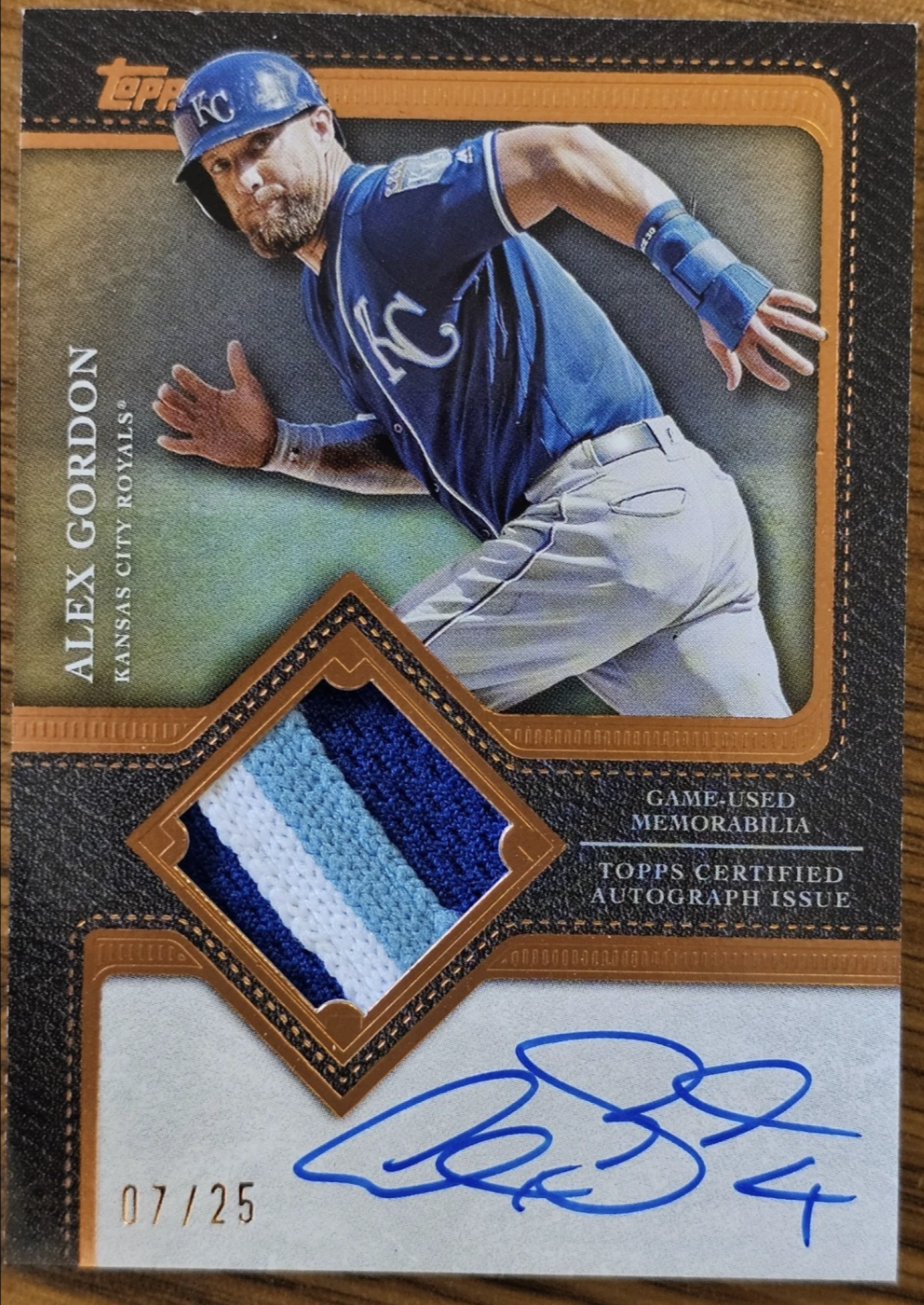Alex Gordon 2025 Topps Update #TFAP2-AG Flagship Autographs Patch ...