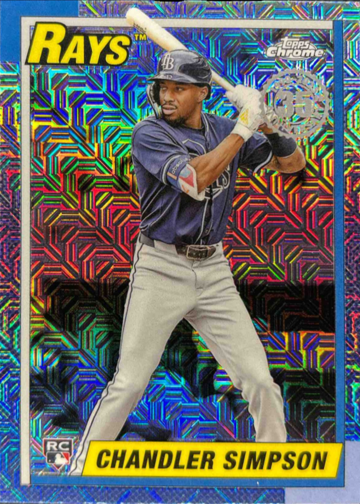 Chandler Simpson 2025 Topps Update Silver Pack #U90C-27 1990 Chrome ...