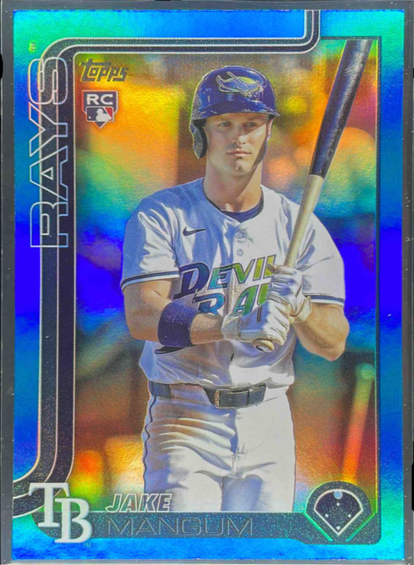 Jake Mangum 2025 Topps Update #US306 Blue Rainbow Foil /150 Price Guide ...