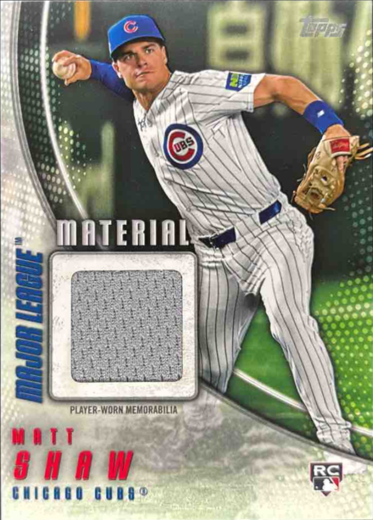 Matt Shaw 2025 Topps Update #MMU-MS Major League Material Price Guide ...
