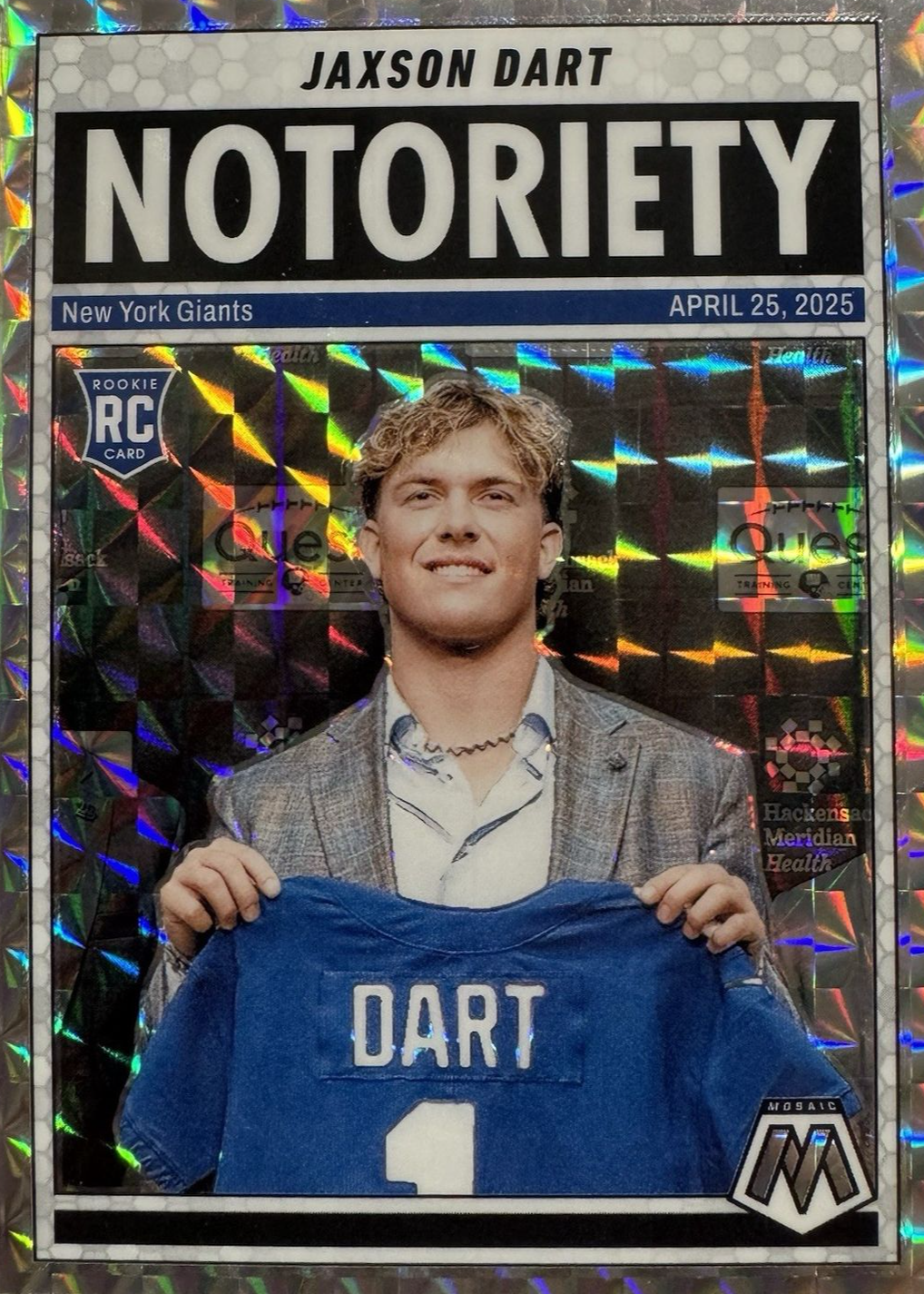 Jaxson Dart 2025 Mosaic #11 Notoriety - Mosaic Price Guide - Sports ...
