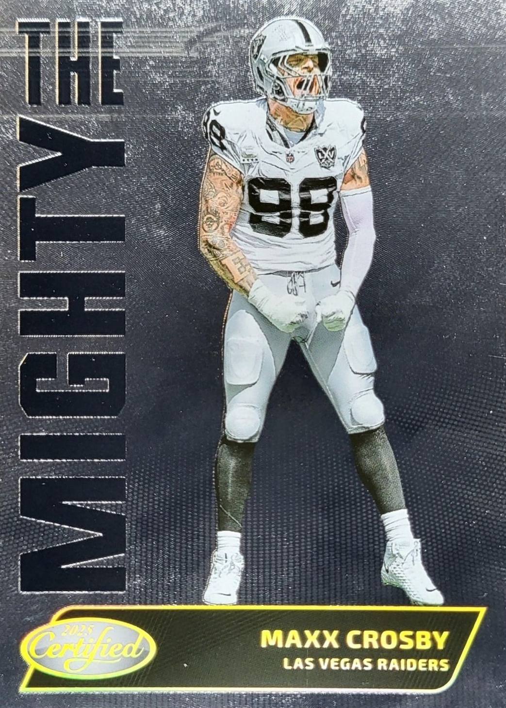 Maxx Crosby 2025 Certified #MTY-MCY The Mighty /(SSP) Price Guide ...