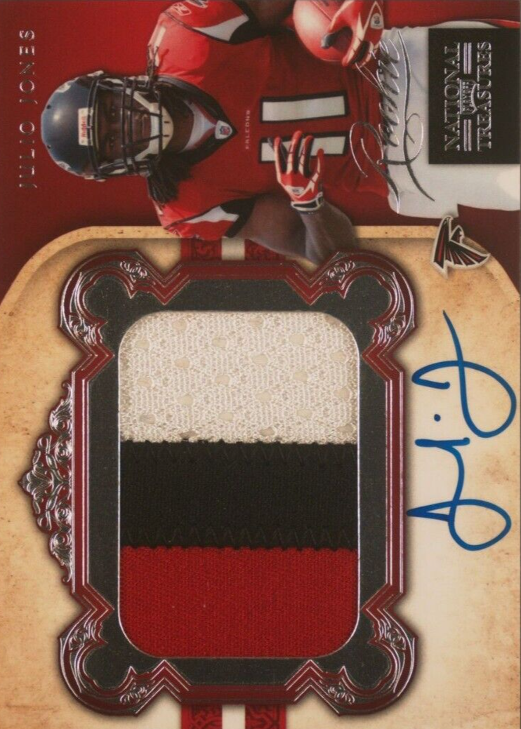 Julio Jones 2011 National Treasures #323 Rookie Patch Auto /99 Price ...