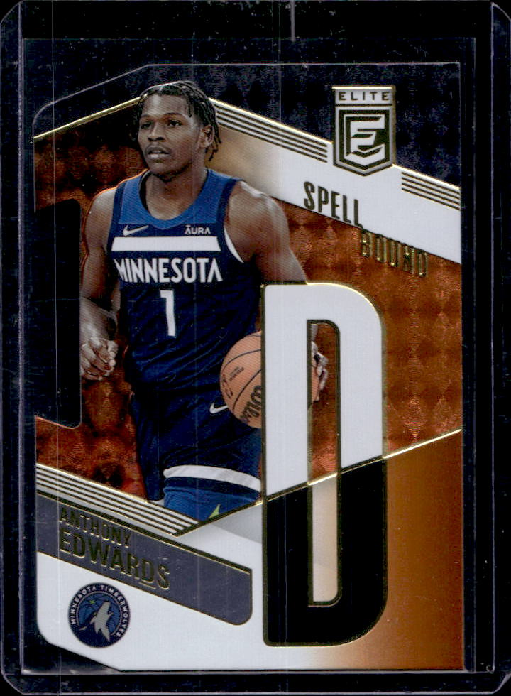 Anthony Edwards 2022 Elite #32 Spellbound - Orange die-cut Price Guide ...